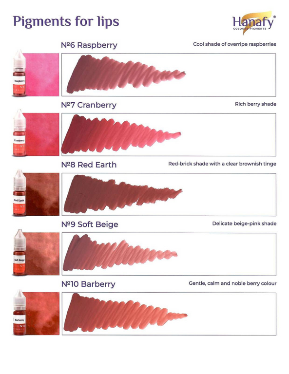 Lip Pigments – Hanafy Pigments USA