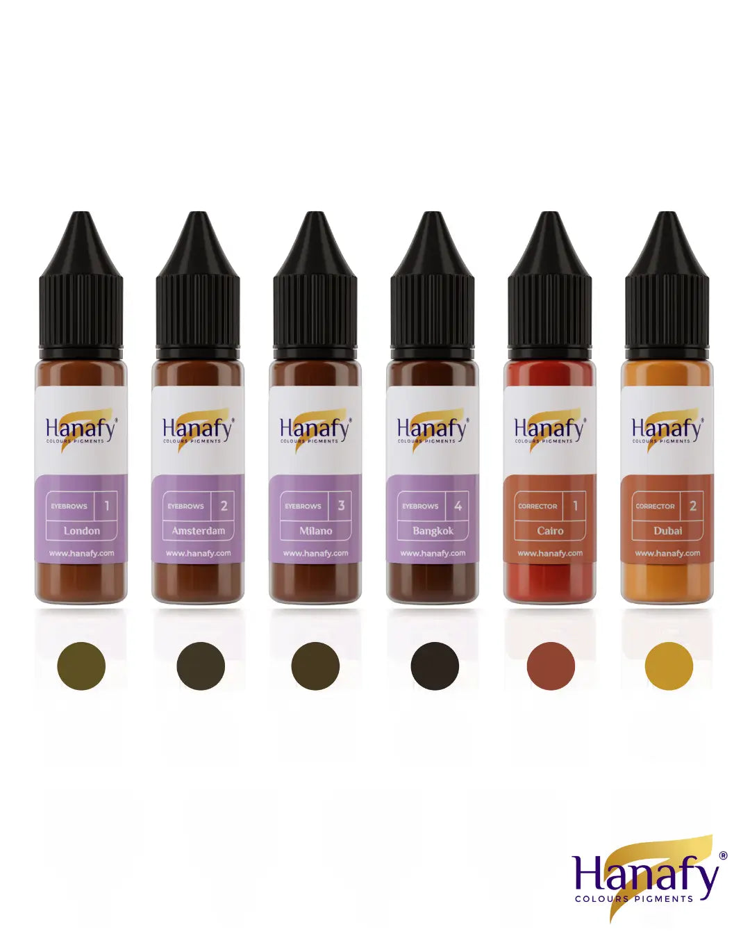 Full Mineral Eyebrow Set - 15ml – Hanafy Pigments USA
